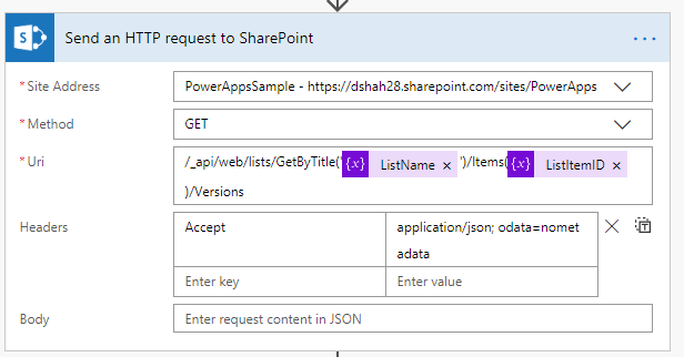Display Appended Comments Version History From SharePoint List On PowerApps